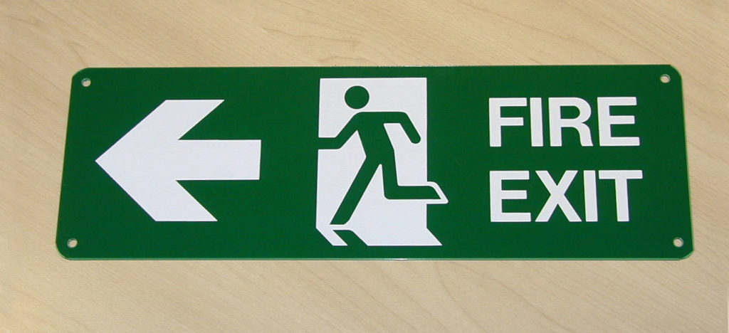 Fire Signage - Davis Architectural Services Ltd
